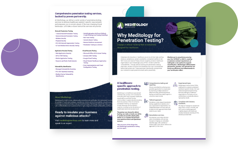 Meditology Pen Testing Sheet